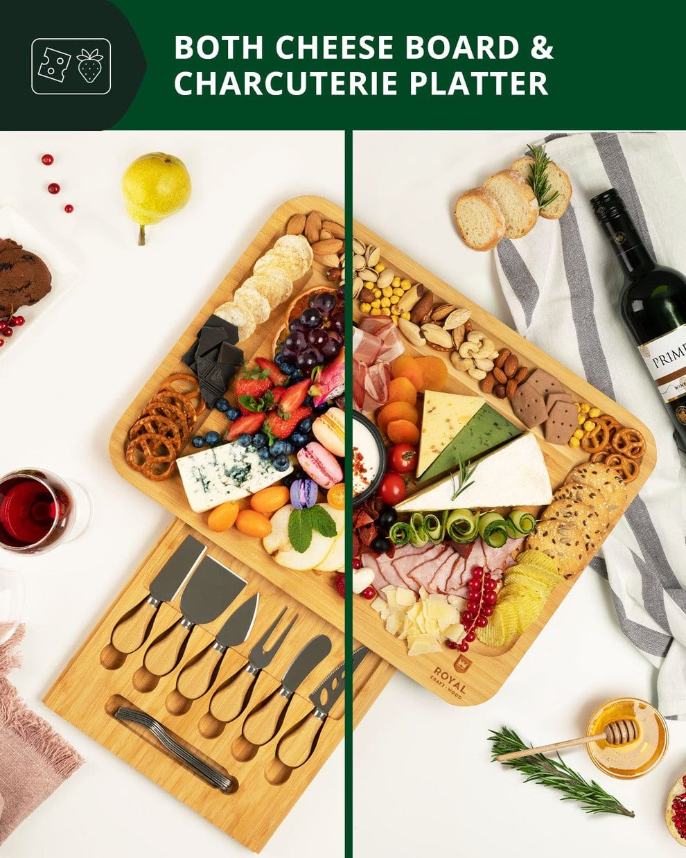 Cheese Board Set | Royal Craft Wood®