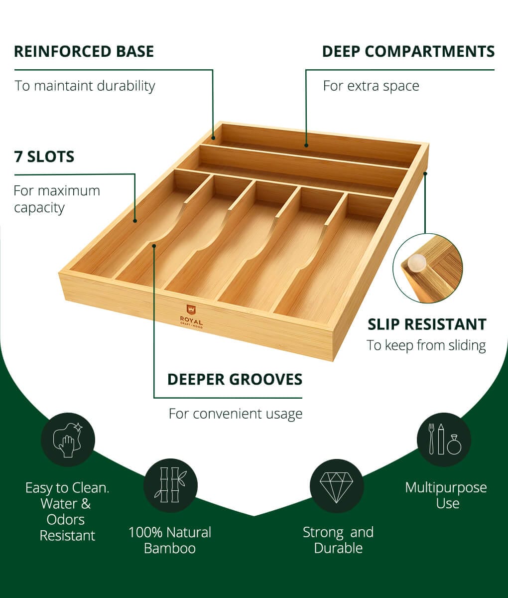 Silverware Tray | Royal Craft Wood®